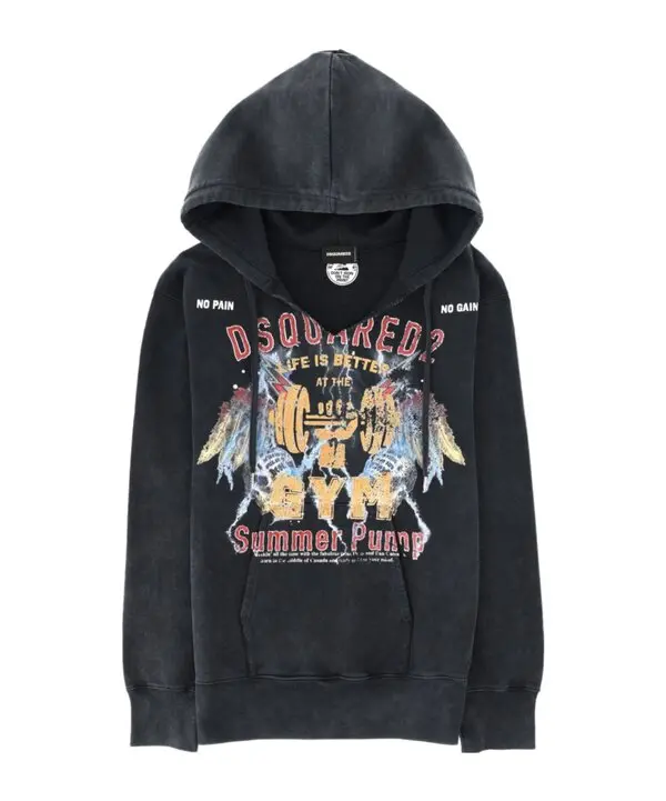 Dsquared2 Graphic Print Drawstring Hoodie