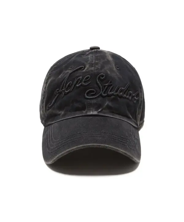 Acne Studios Embroidered Logo Baseball Cap - Black