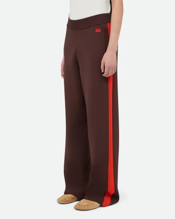 WALES BONNER Tide Crochet-trim Track Pants - Red