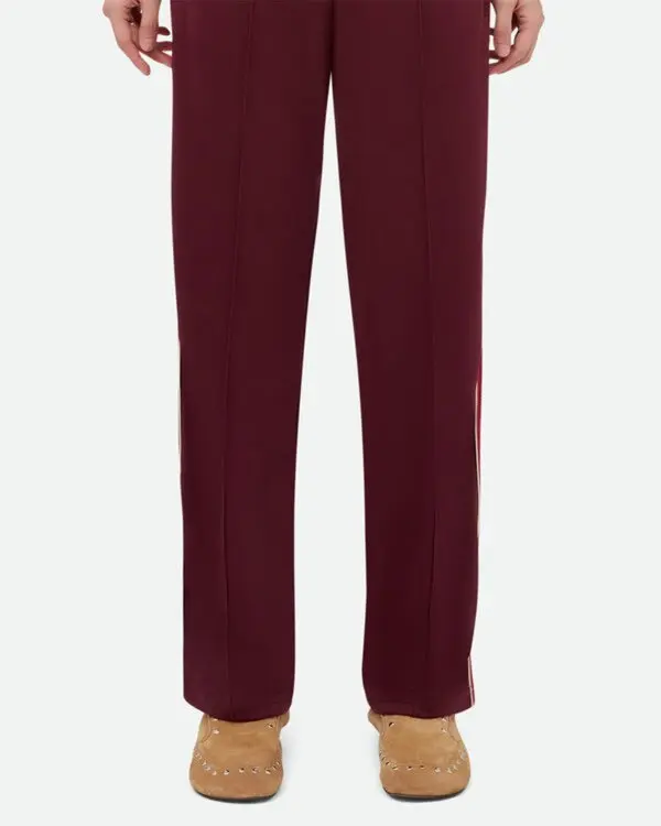 WALES BONNER Tide Crochet-trim Track Pants - Red