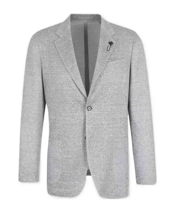 LARDINI Single-breasted Tailored Blazer - Gray