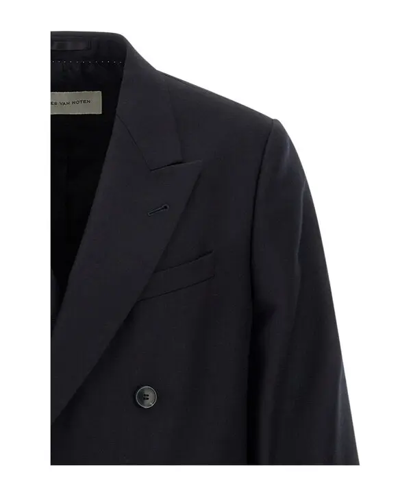 Dries Van Noten Double-breasted Suit Jacket - Black