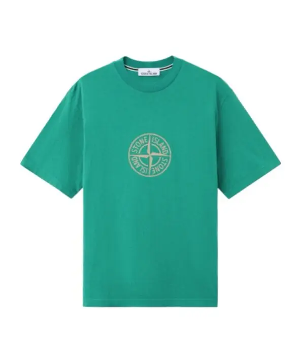 Stone Island Compass Printed Regular-fit T-shirt - Malachite