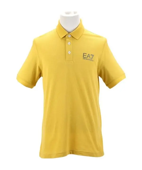 EA7 Logo Lapel Polo Shirt