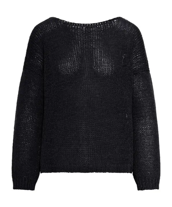 ROBERTO COLLINA Open-knit Sweater - Black