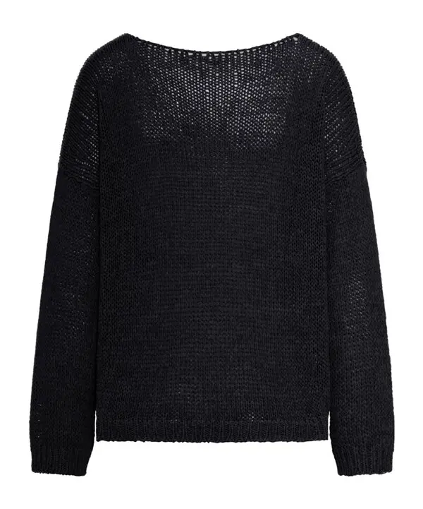 ROBERTO COLLINA Open-knit Sweater - Black
