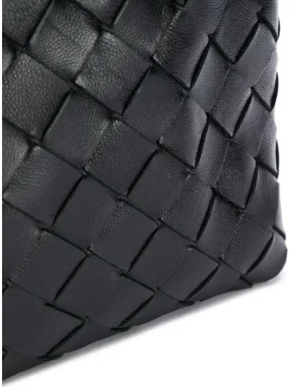 Bottega Veneta Woven Cross-body Bag - Black