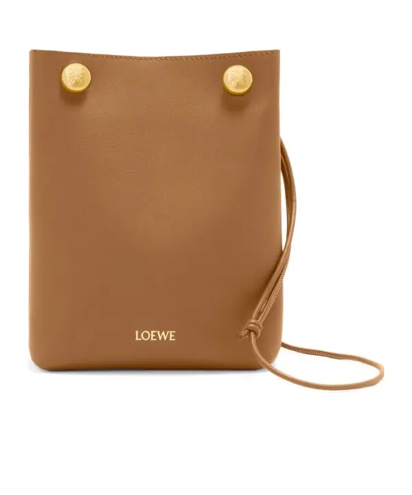 Loewe Anagram Pebble Pouch - Oak