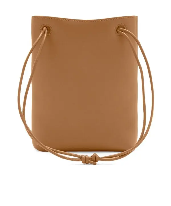 Loewe Anagram Pebble Pouch - Oak