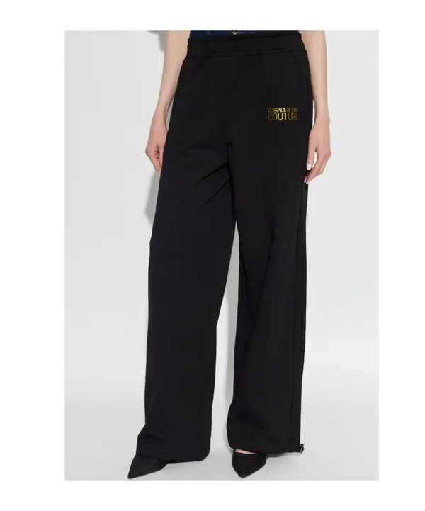 Versace Logo Wide-leg Joggers