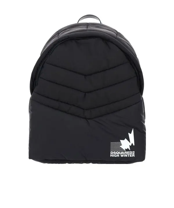 Dsquared2 Padded Logo-print Backpack - Black
