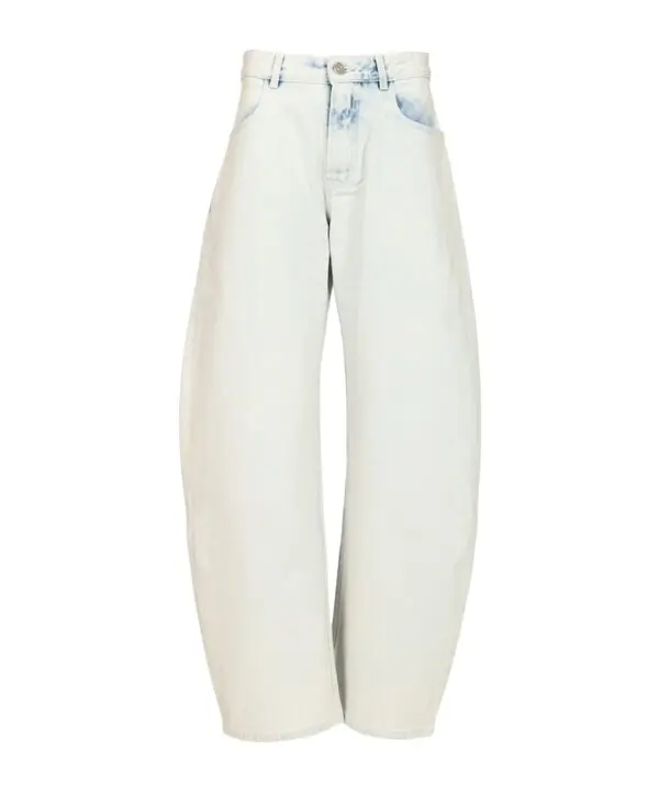 Alaïa Low Waist Round Jeans - Light Blue