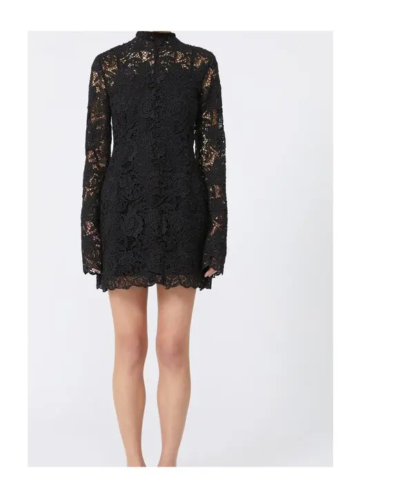 Sportmax Long-sleeve Lace Dress