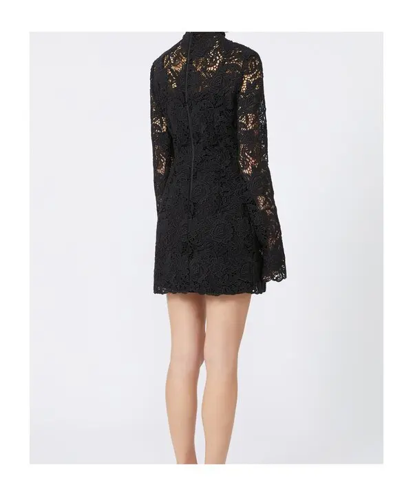 Sportmax Long-sleeve Lace Dress