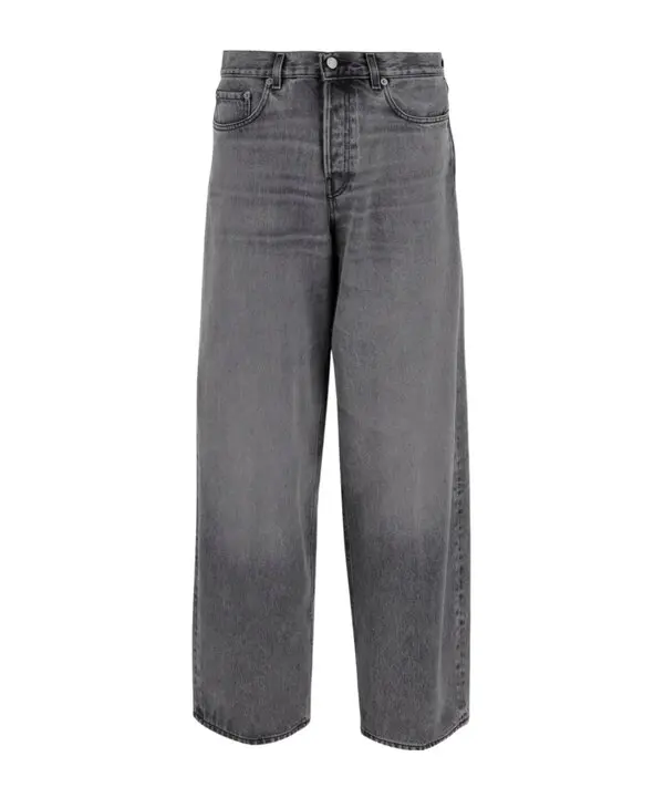 HAIKURE Embossed Patch Denim Jeans