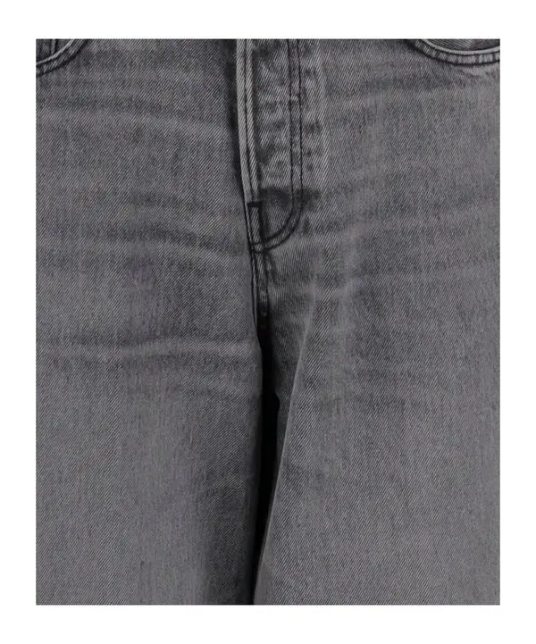 HAIKURE Embossed Patch Denim Jeans