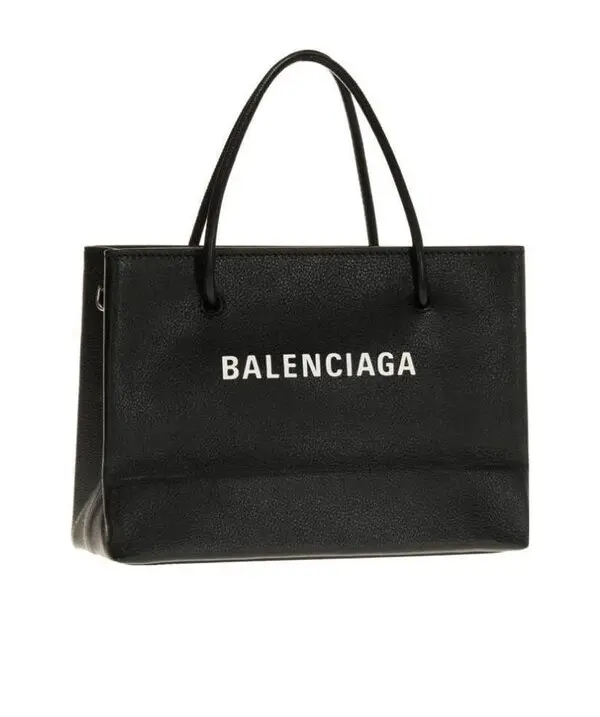 Balenciaga Logo Handbag - Black