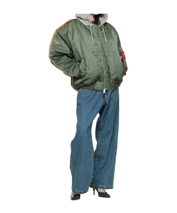 Vetements X Alpha Industries Collaboration Hooded Bomber Jacket