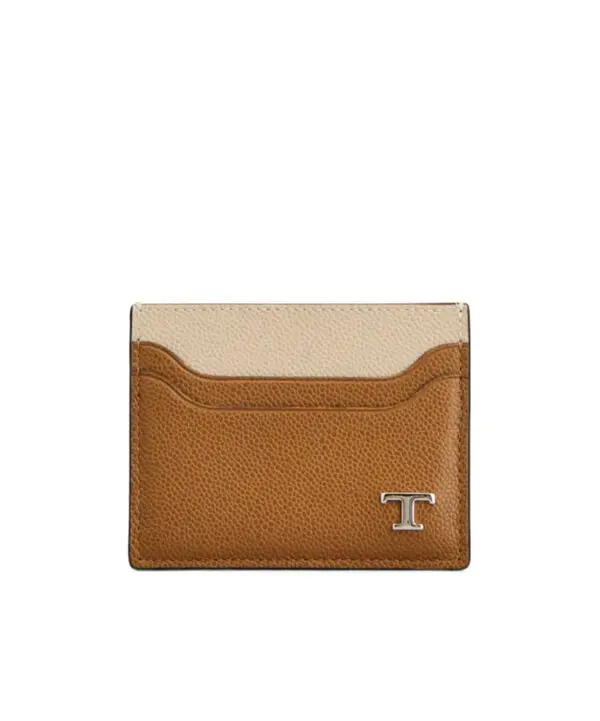 TOD'S Bi-fold Card Wallet - Brown