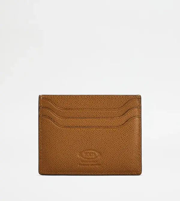 TOD'S Bi-fold Card Wallet - Brown
