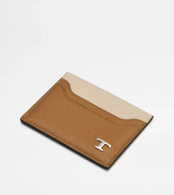 TOD'S Bi-fold Card Wallet - Brown