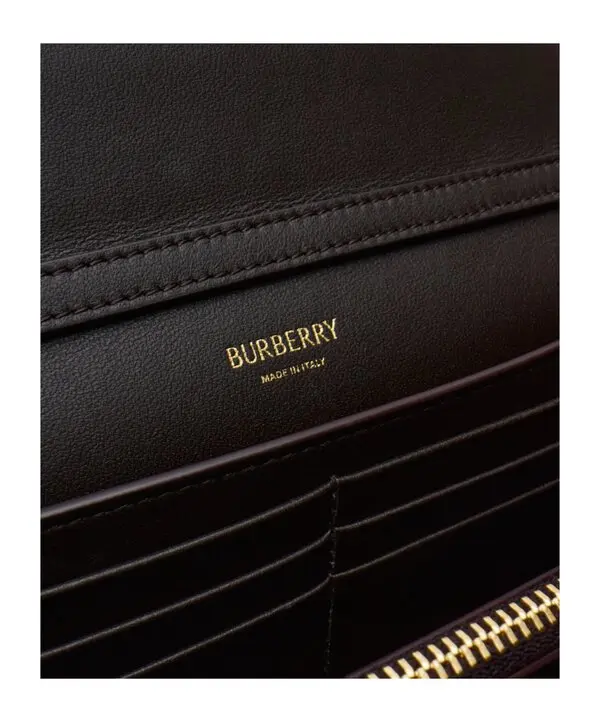 Burberry Highlands Chain Strap Wallet - Sand