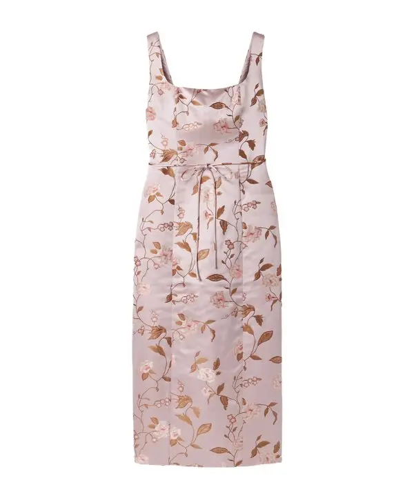 Staud Zoe Floral Dress - Nude