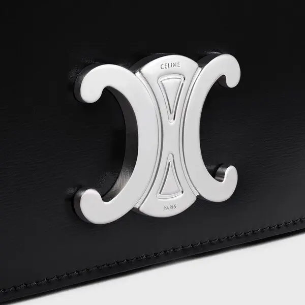 Celine Triomphe Small Crossbody Bag In Shiny Calfskin