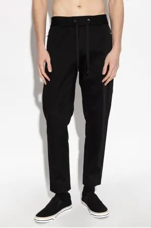 Dolce & Gabbana Dolce Gabbana Logo Plaque Drawstring Pants