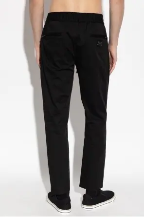 Dolce & Gabbana Dolce Gabbana Logo Plaque Drawstring Pants