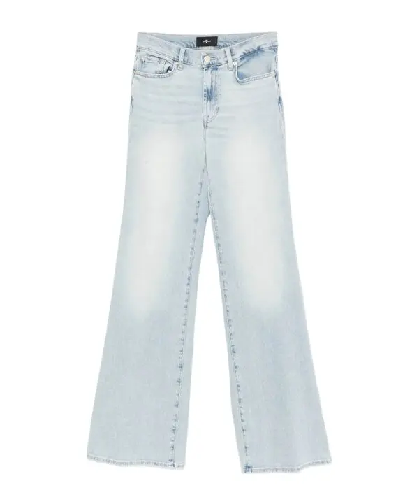 7 For All Mankind Dojo High-waist Flared Jeans - White