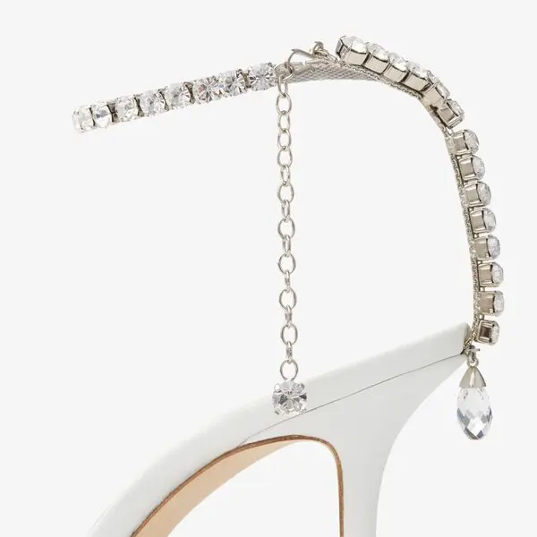 JIMMY CHOO Saeda 85 Crystal Embellished Pointed Toe Pumps