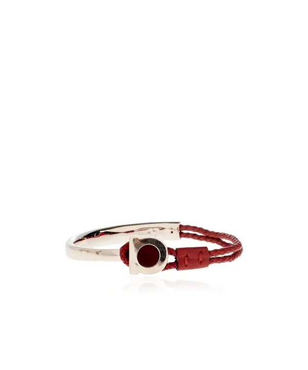FERRAGAMO Logo Engraved Bracelet - Red