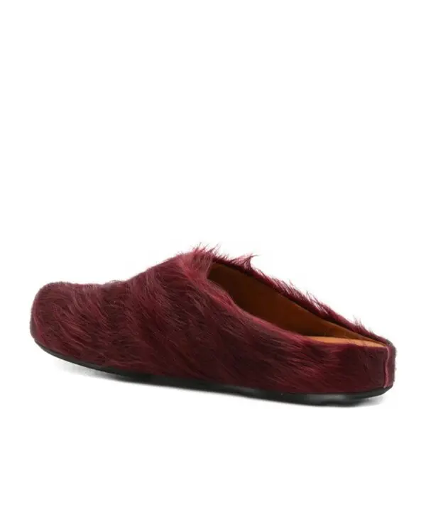 Marni Fussbett Slip-on Flat Fur Mules