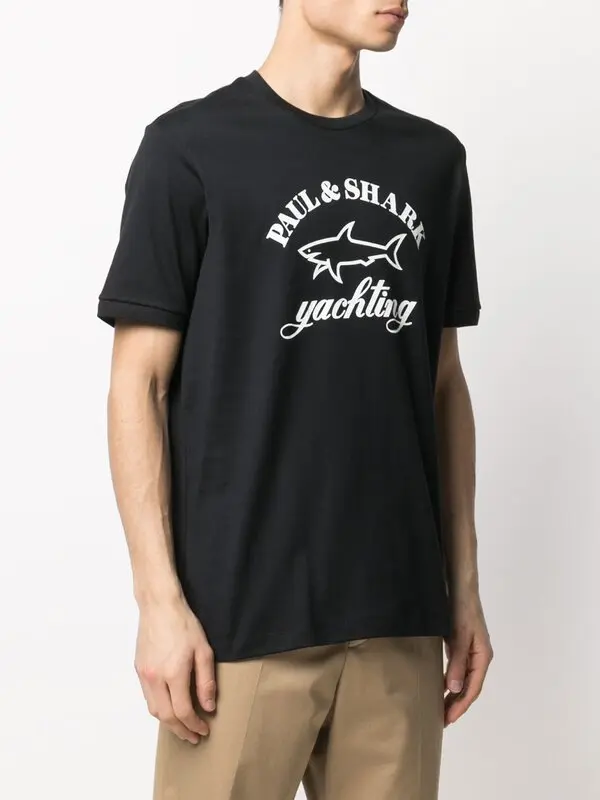 PAUL  SHARK Logo Print T-shirt