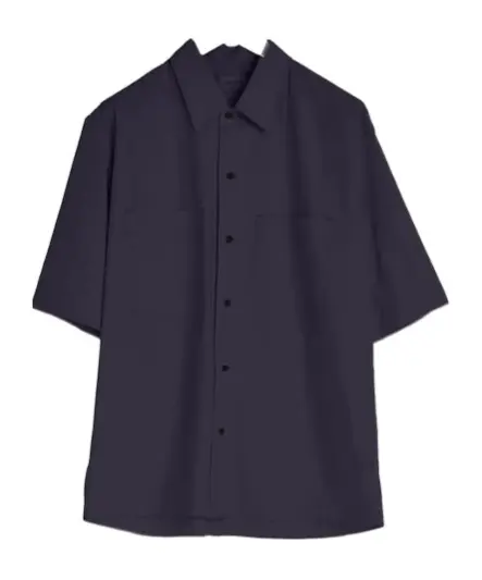 LEMAIRE Convertible Shirt - Charcoal