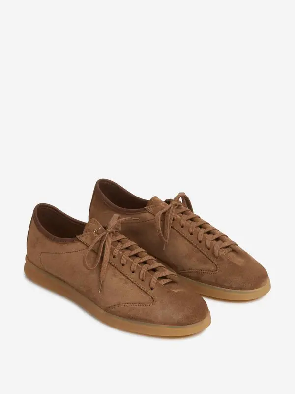 HENDERSON BARACCO Round Toe Lace-up Sneakers - Brown