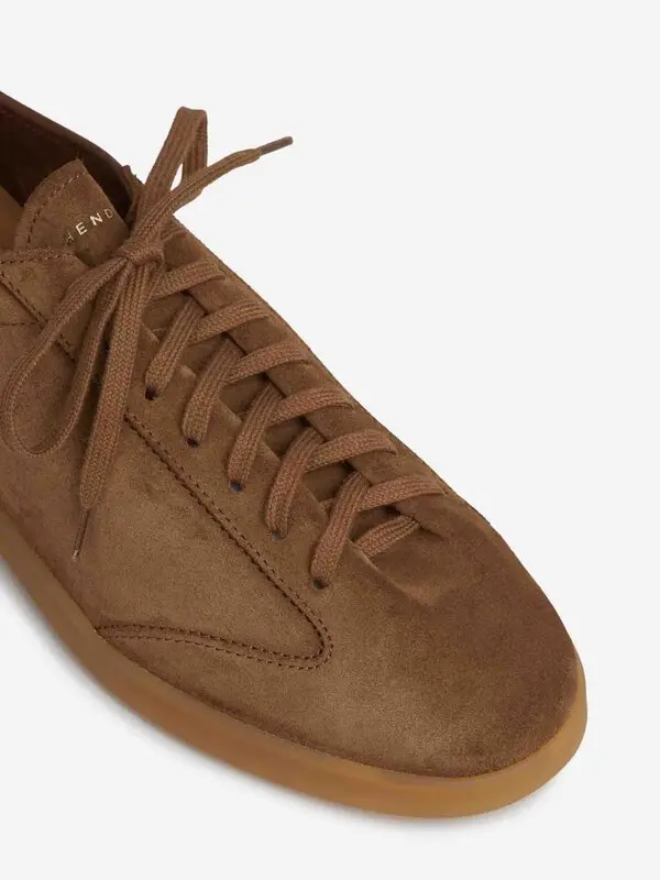 HENDERSON BARACCO Round Toe Lace-up Sneakers - Brown