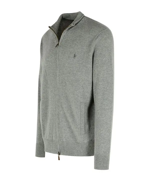 Polo Ralph Lauren Logo Embroidered Zipped Cardigan