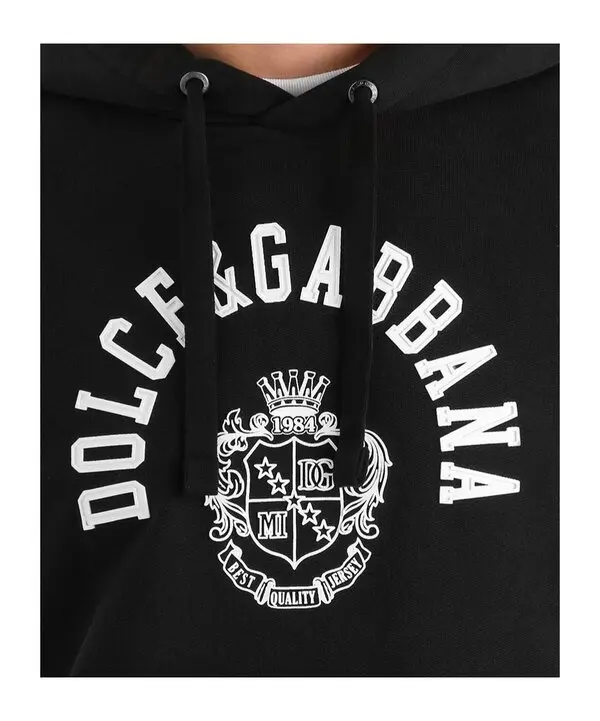 Dolce & Gabbana Logo Printed Drawstring Hoodie