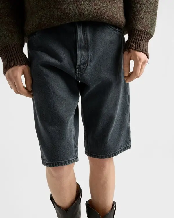 Prada Denim Bermuda Shorts