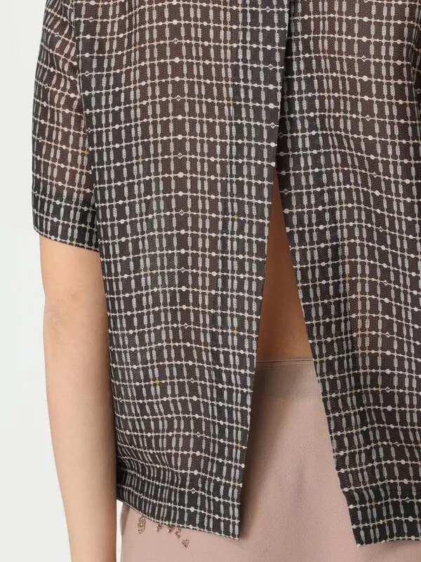 Fendi Short Sleeve Boxy Shirt With Polo Collar