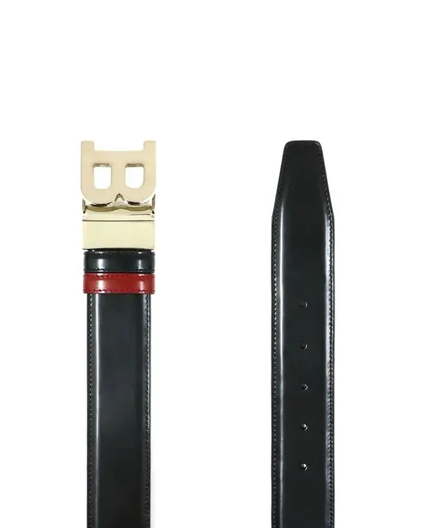 Bally Belt With Logo Buckle - Black