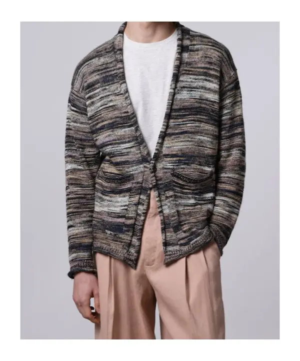 ROBERTO COLLINA Shawl Collar Knit Jacket