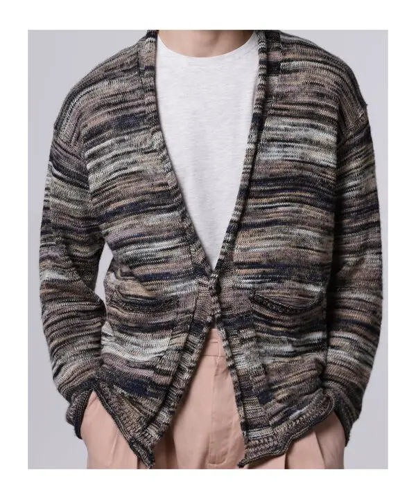 ROBERTO COLLINA Shawl Collar Knit Jacket