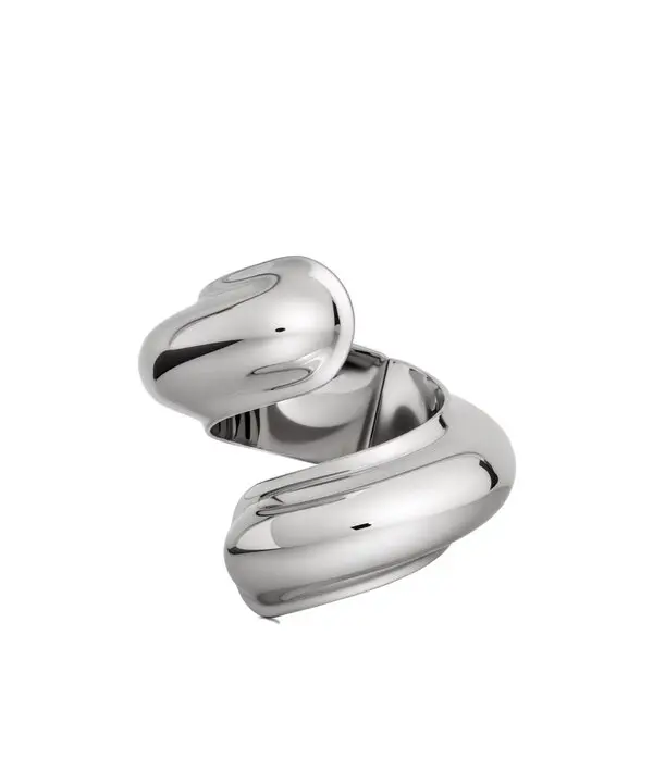 Alaïa Sculptural Bracelet - Silver