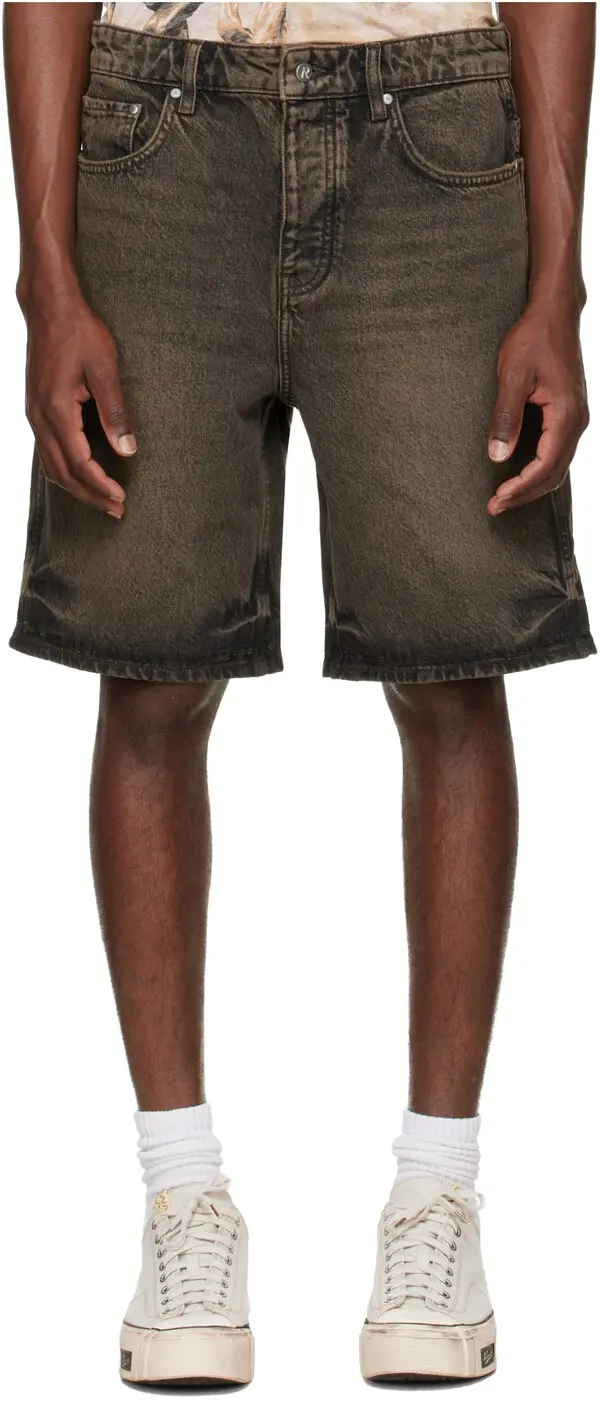 REPRESENT Relaxed Fit Denim Shorts