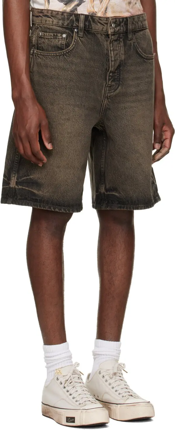 REPRESENT Relaxed Fit Denim Shorts