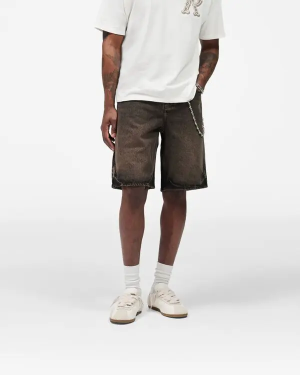 REPRESENT Relaxed Fit Denim Shorts