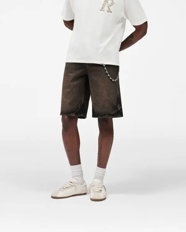 REPRESENT Relaxed Fit Denim Shorts